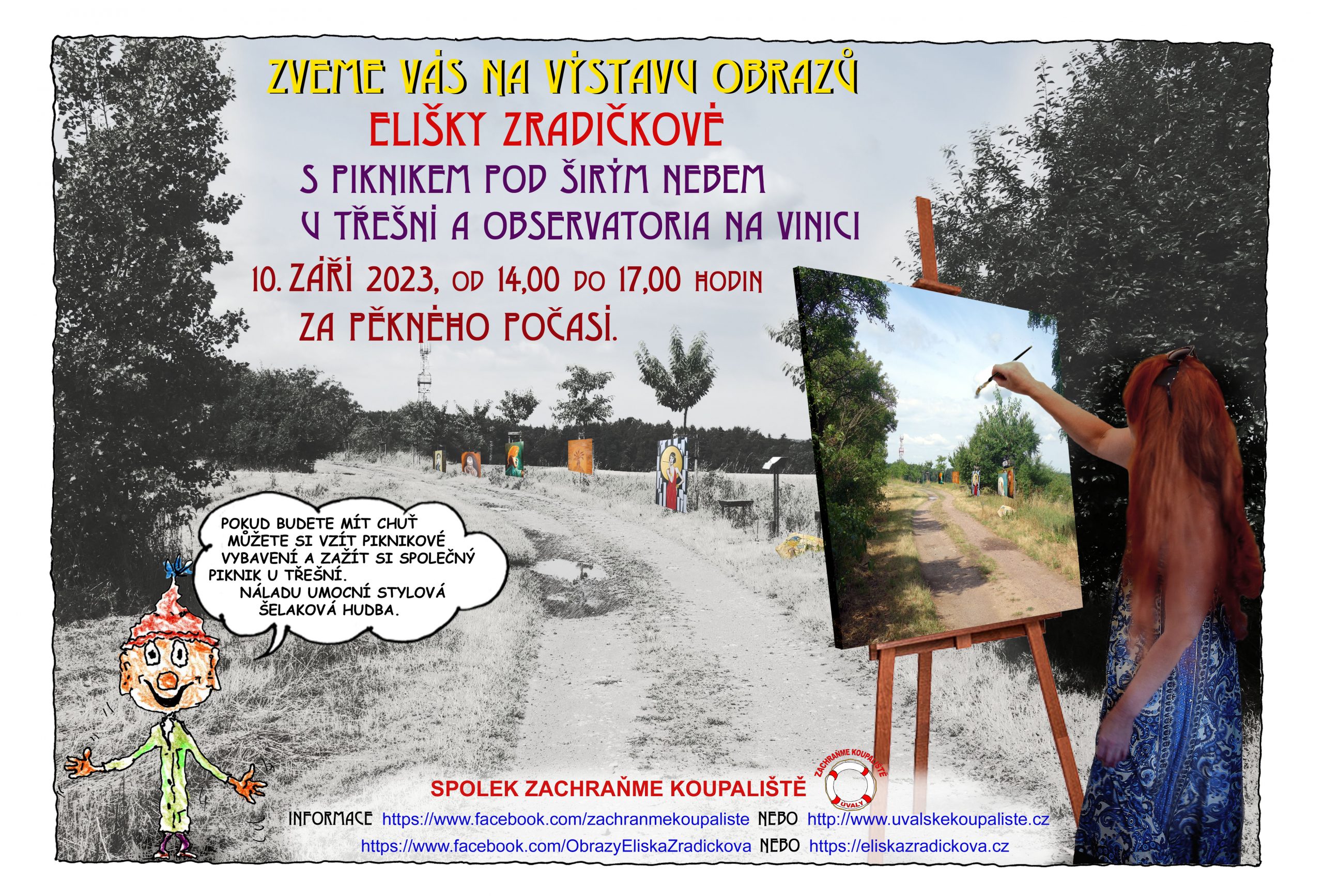 Výstava obrazů Elišky Zradičkové - Město Úvaly